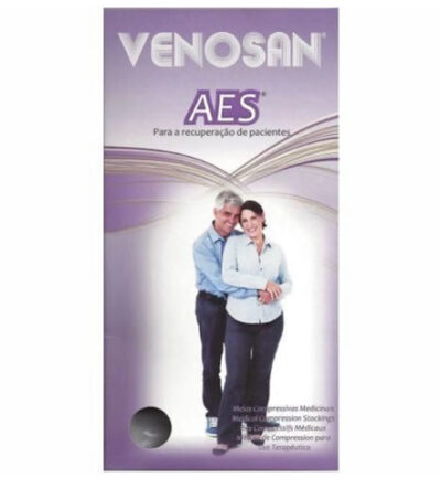 Meia Venosan AES ANTITROMBO Branco Pé aberto AGH 18mmHg - Tropically